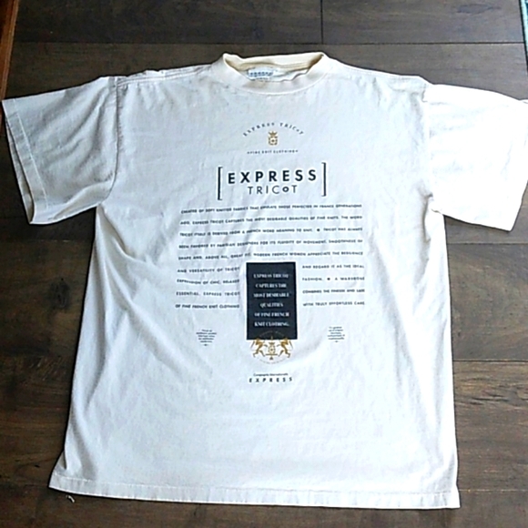 Express Tricot | Tops | Vtg 9s Express Tricot Oversized Tee Xl | Poshmark